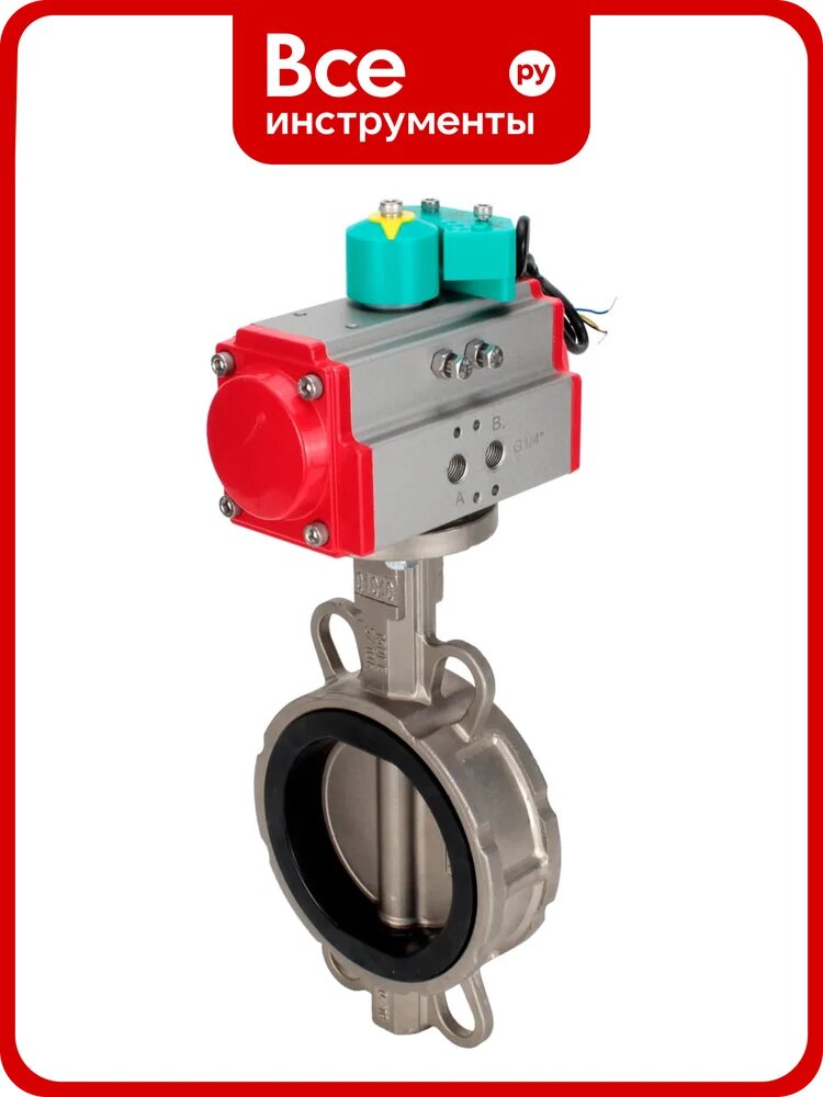 Затвор дисковый 316L-316L-EPDM Ду100 Ру16, пневмопривод DA-083, магнитный переключатель МППП-200 DN-ru D050-84891