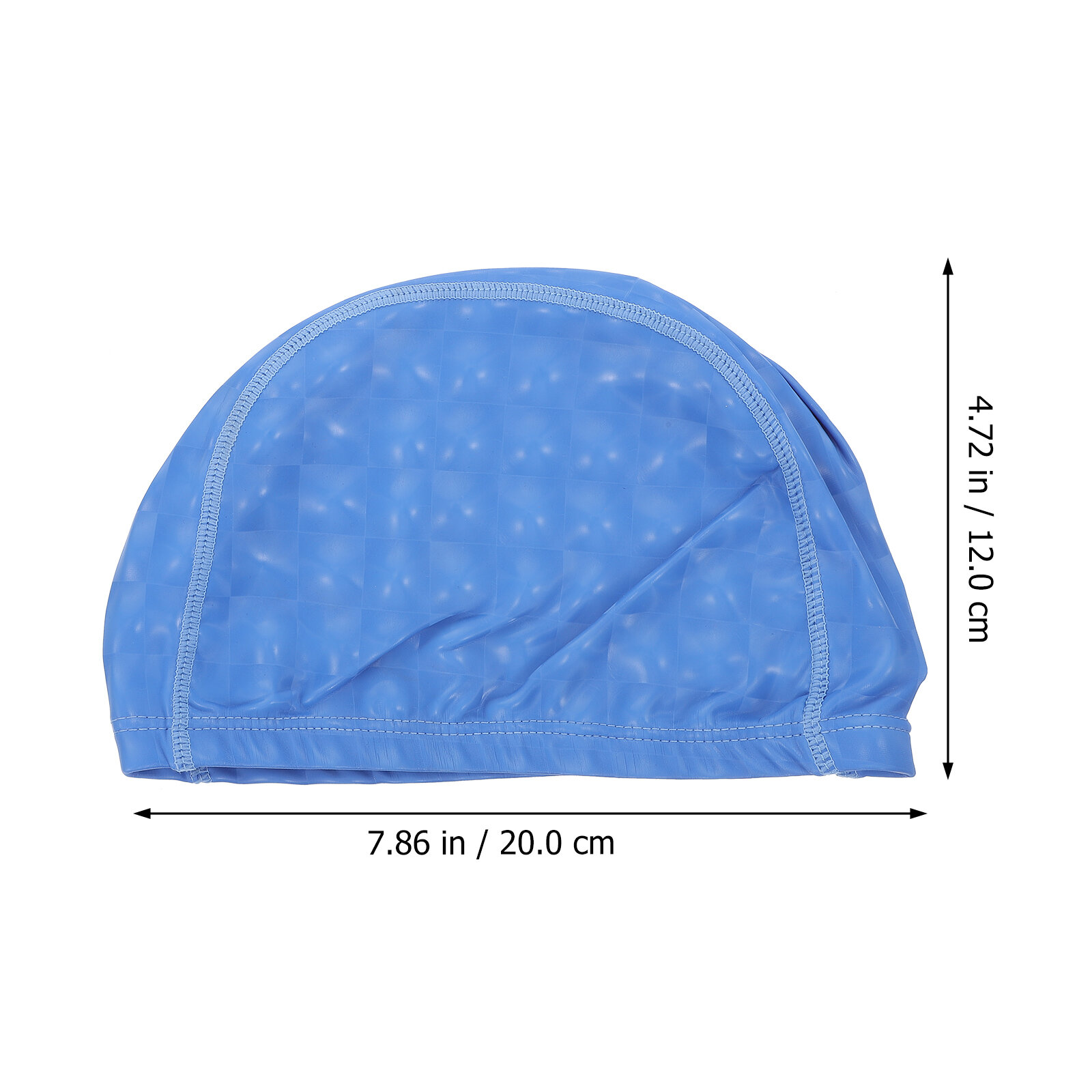 Голубой Плавательный Колпак Unisex Защита Волос От Воды Размер 20X12Cm