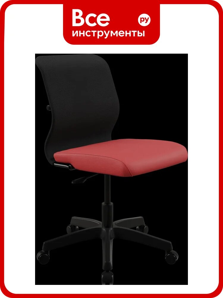 Кресло для персонала метта Sit 8 M4-9 - X2+Bahama /Uh00/Wh12(M01. B02. G41. W01) (Черный-Красный) z125.1.1. D01
