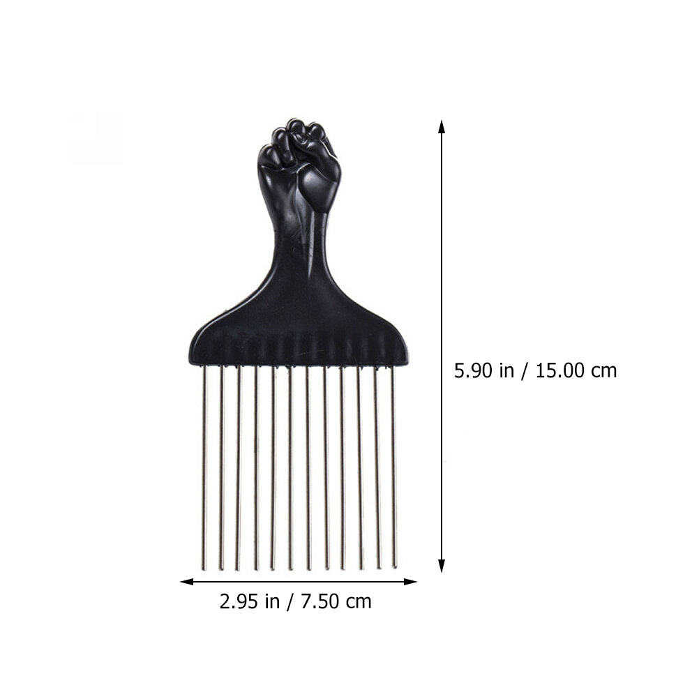 6 Шт Комплект Расчесок Afro С Зубцами Из Металла Для Волос 15X7.5Cm