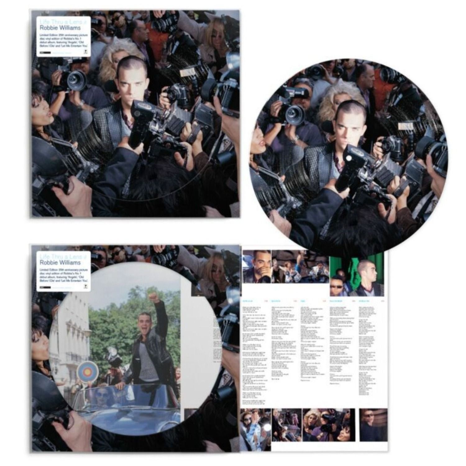 Виниловая Пластинка Robbie Williams - Life Thru A Lens Picture DISC 25th Anniversary Editionпо New,