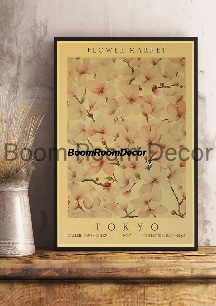 Плакат "Flower Market Tokyo" C024, 42x30 см