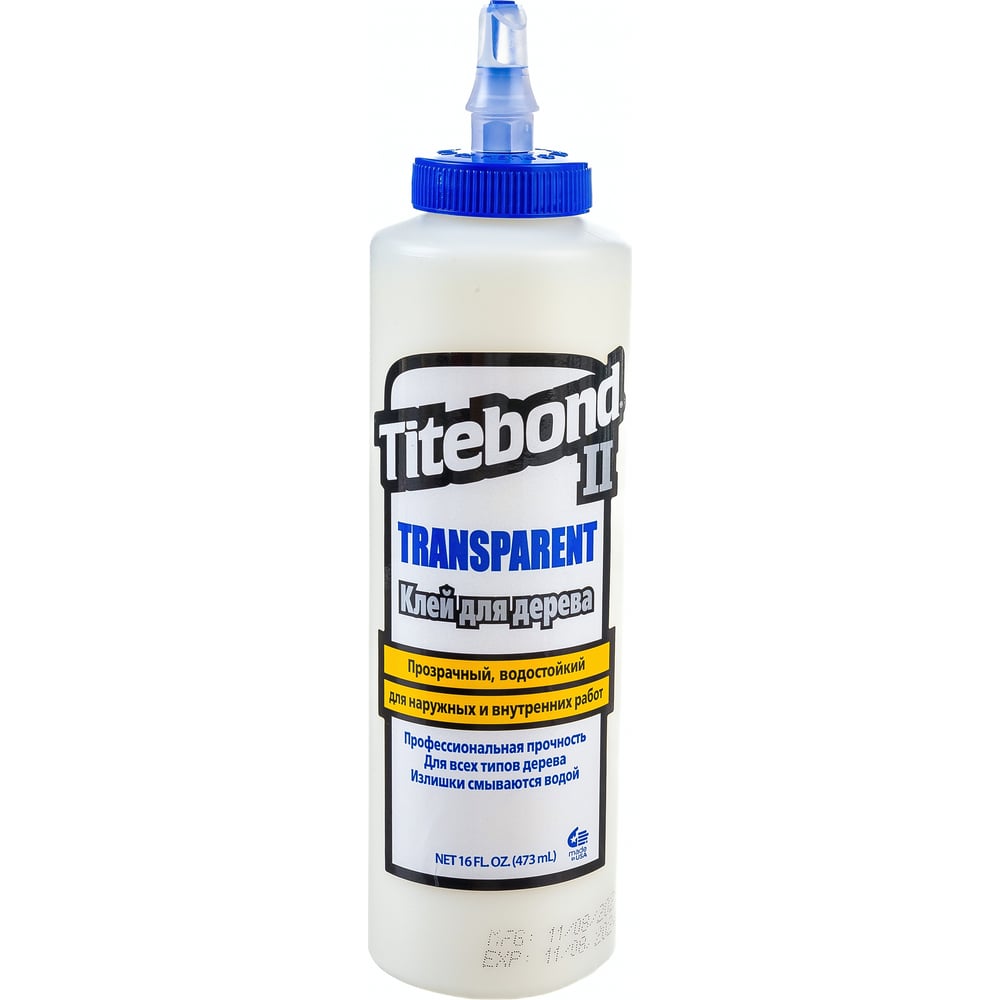 Столярный влагостойкий прозрачный клей Titebond II 1124 v1124