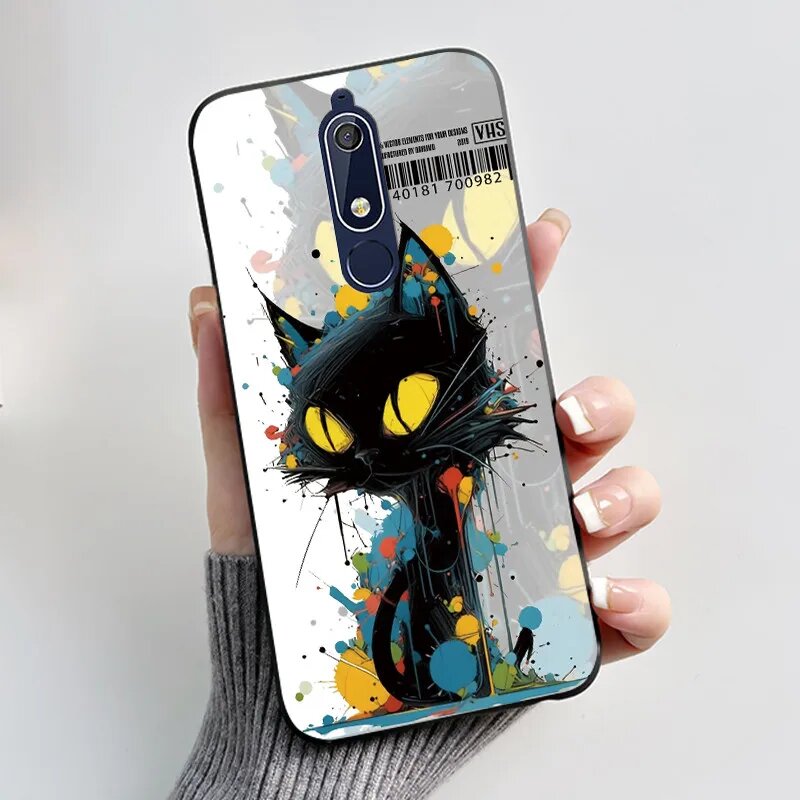 Мягкий чехол из ТПУ для Nokia 5.1, задняя крышка для Nokia 5.1 Nokia 5,1 плюс (Nokia X5), HEI-TPU417