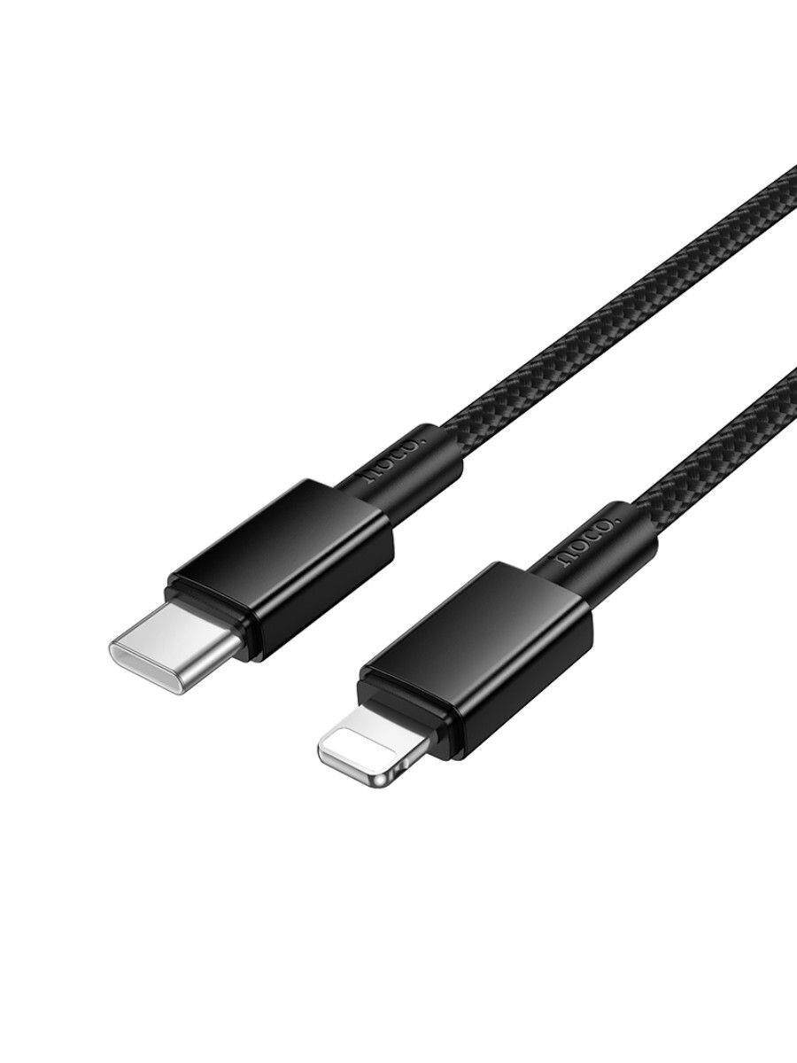 Hoco X119 Energy Кабель Type-C - Lightning, 3А, 27W, 1 метр, черный