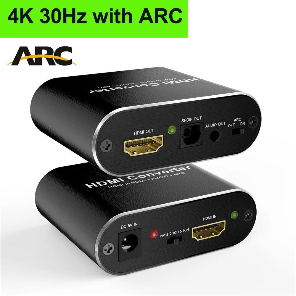 Аудиоэкстрактор HDMI 4K 30Hz with ARC check remarks