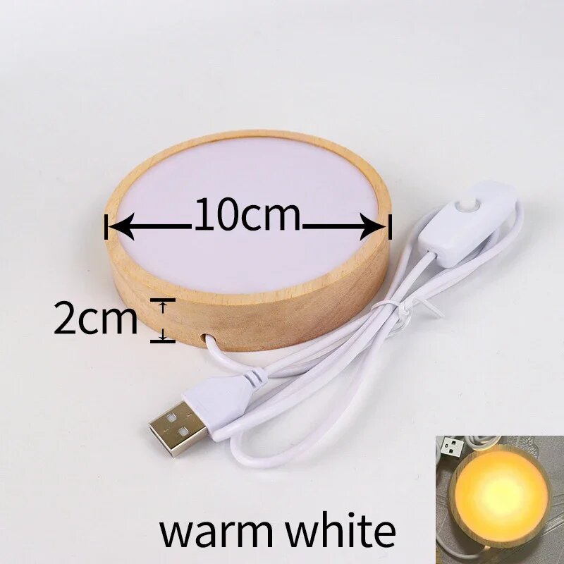Ночник VENUSWING хрустальное стекло warm white-10cm 1pc