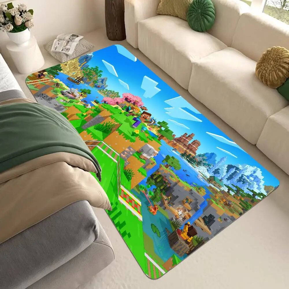 Коврик Minecraft, антискользящий, полиэстер 100x150 cm, z3