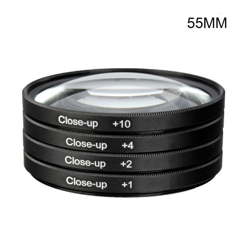 Набор макролинз 49-82 мм +1 +2 +4 +10, 4 шт, 55mm