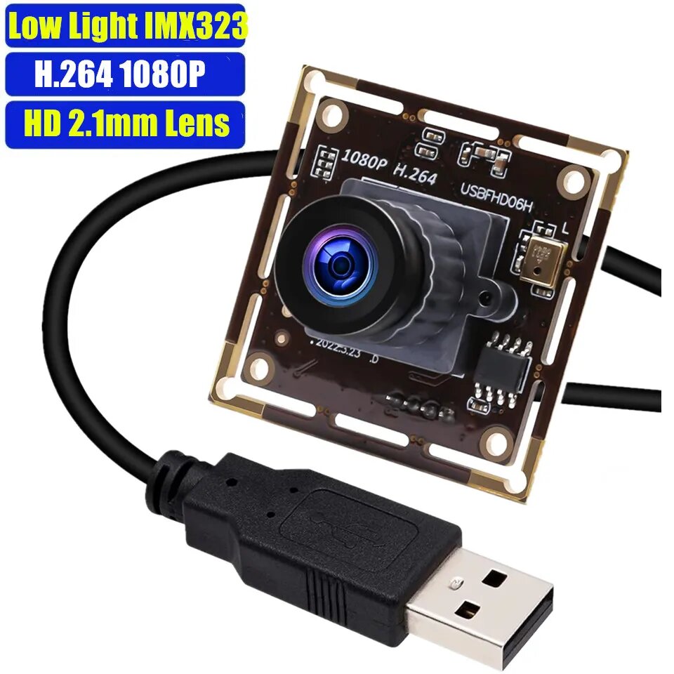 ELP USB-камера 2МП Sony IMX323 1080P ELP-USBFHD06H-L100