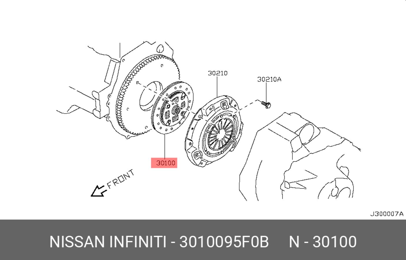 Диск Сцепления Org (NISSAN 3010095F0B)