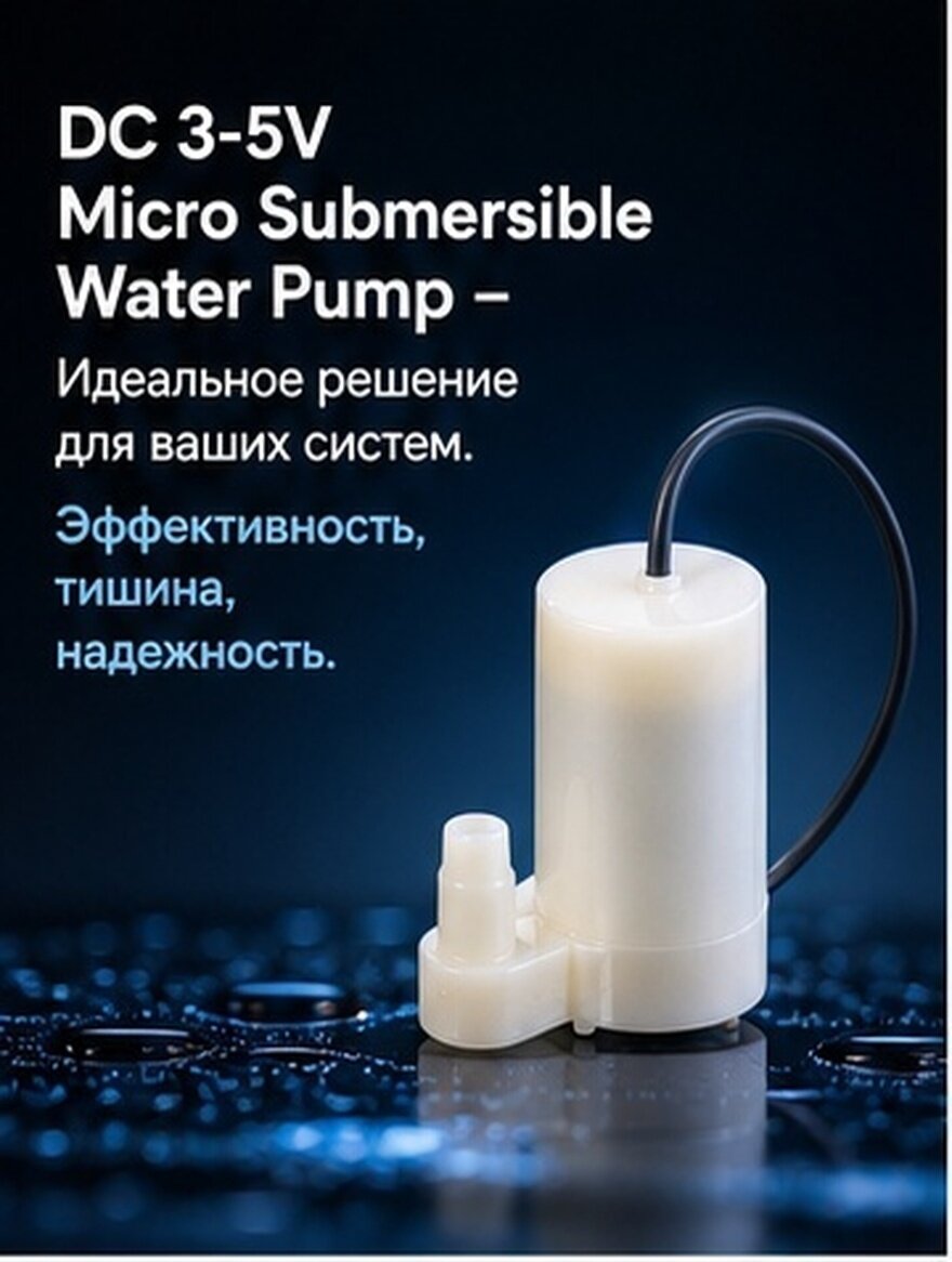 Насос Для Воды Низкое Потребление Энергии Простая Установка Безопасное Напряжение 4 5X4Cm