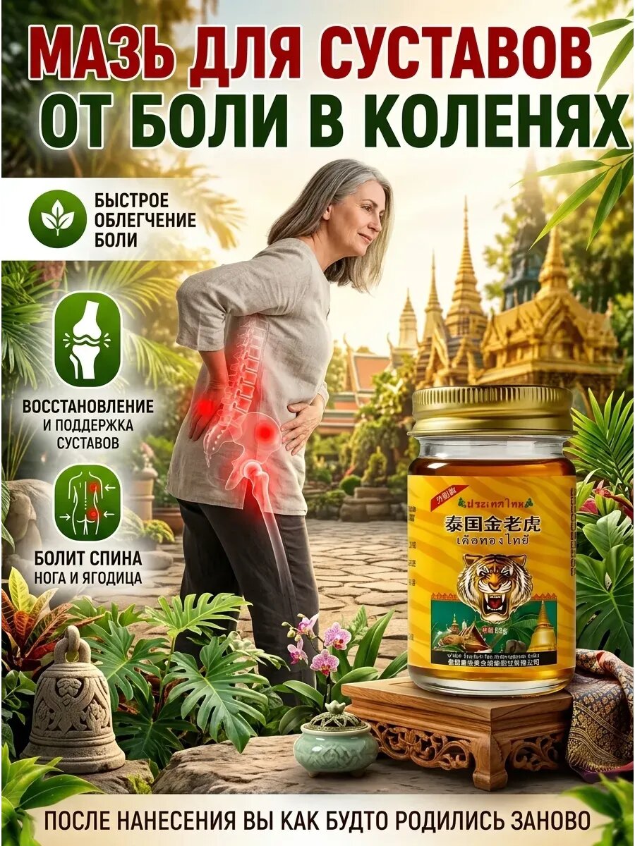Мазь для суставов от боли в коленях обезболивающий крем