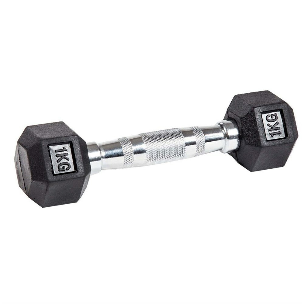PROFI-FIT Гантель гексагональная обрезиненная PROFI-FIT 1 кг