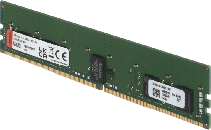 KSM32RS8/16HD Kingston Server Premier DDR4 16GB RDIMM 3200MT/s ECC Reg CL22 1Rx8 Hynix D