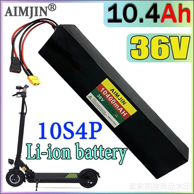 Литий-ионный аккумулятор BMS 36V 10400mAh 10S4P 500W высокой мощности для скутера, аккумулятор для электромобиля