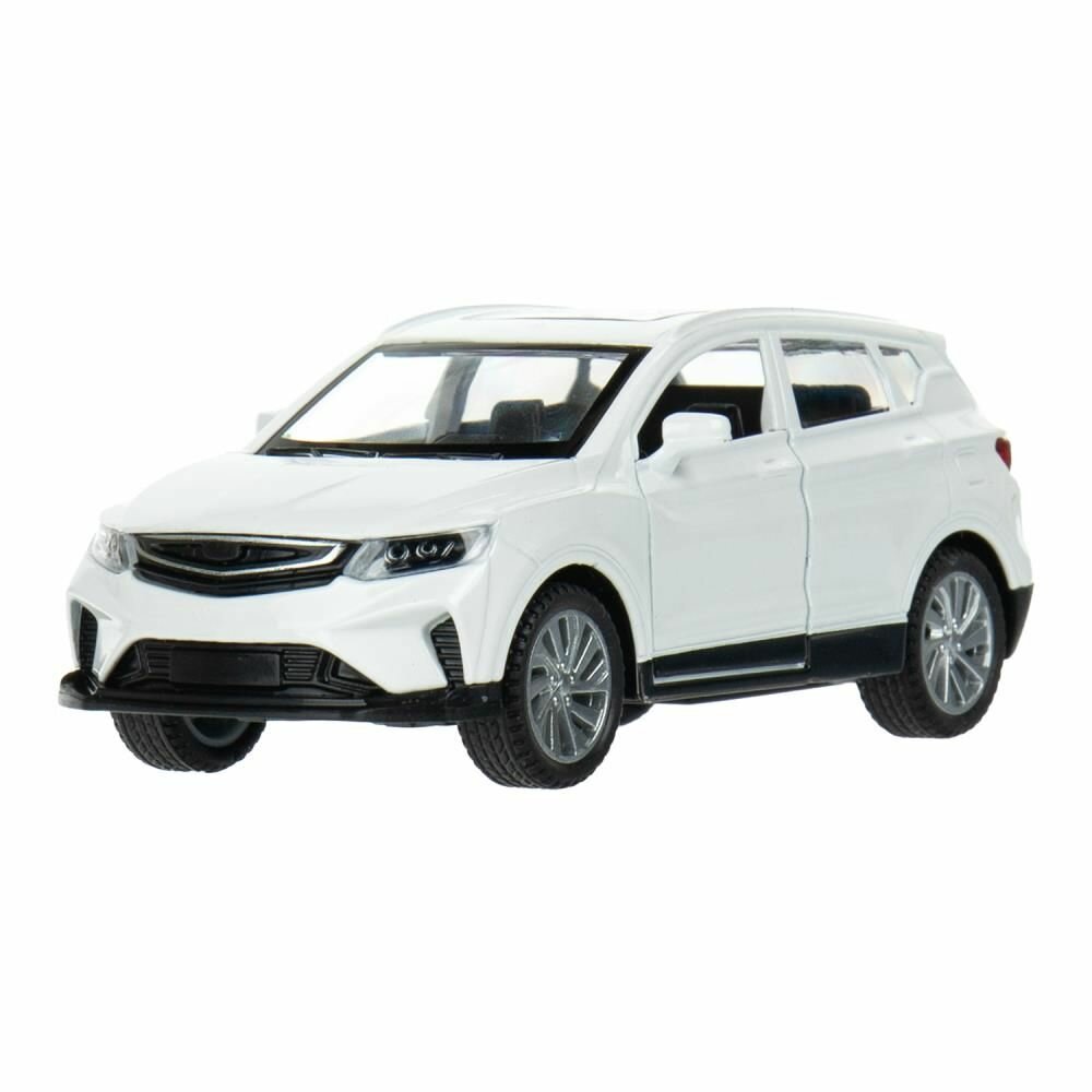 Технопарк инерционная металлическая модель белая, GEELY COOLRAY