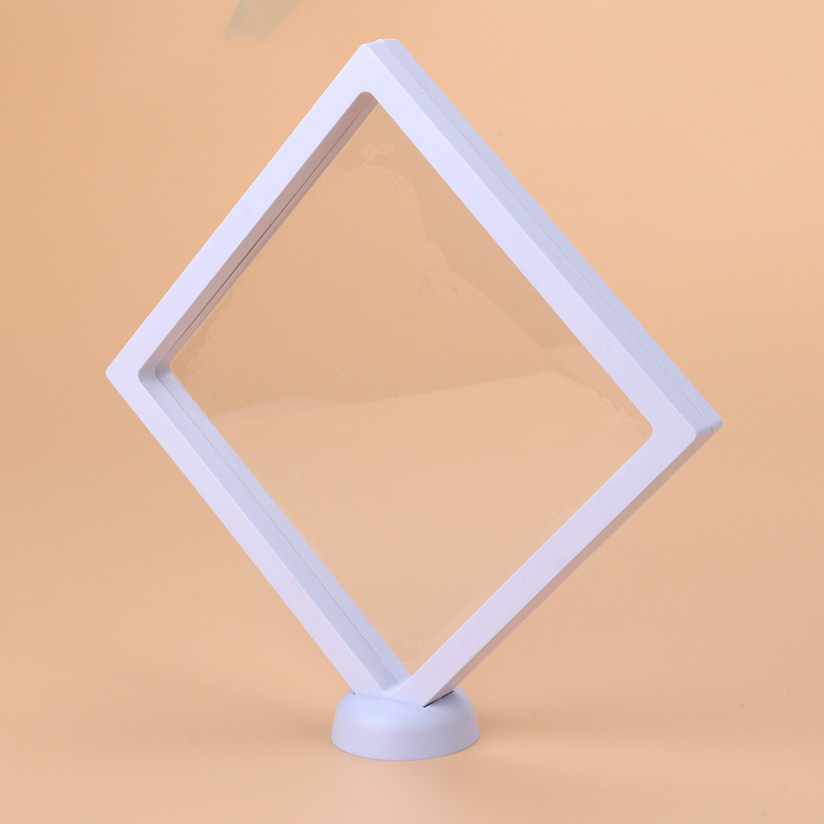 Коробка Для Отображения Монет 3D Витрина Для Ювелирных Изделий 18x18x2 См (Белый)