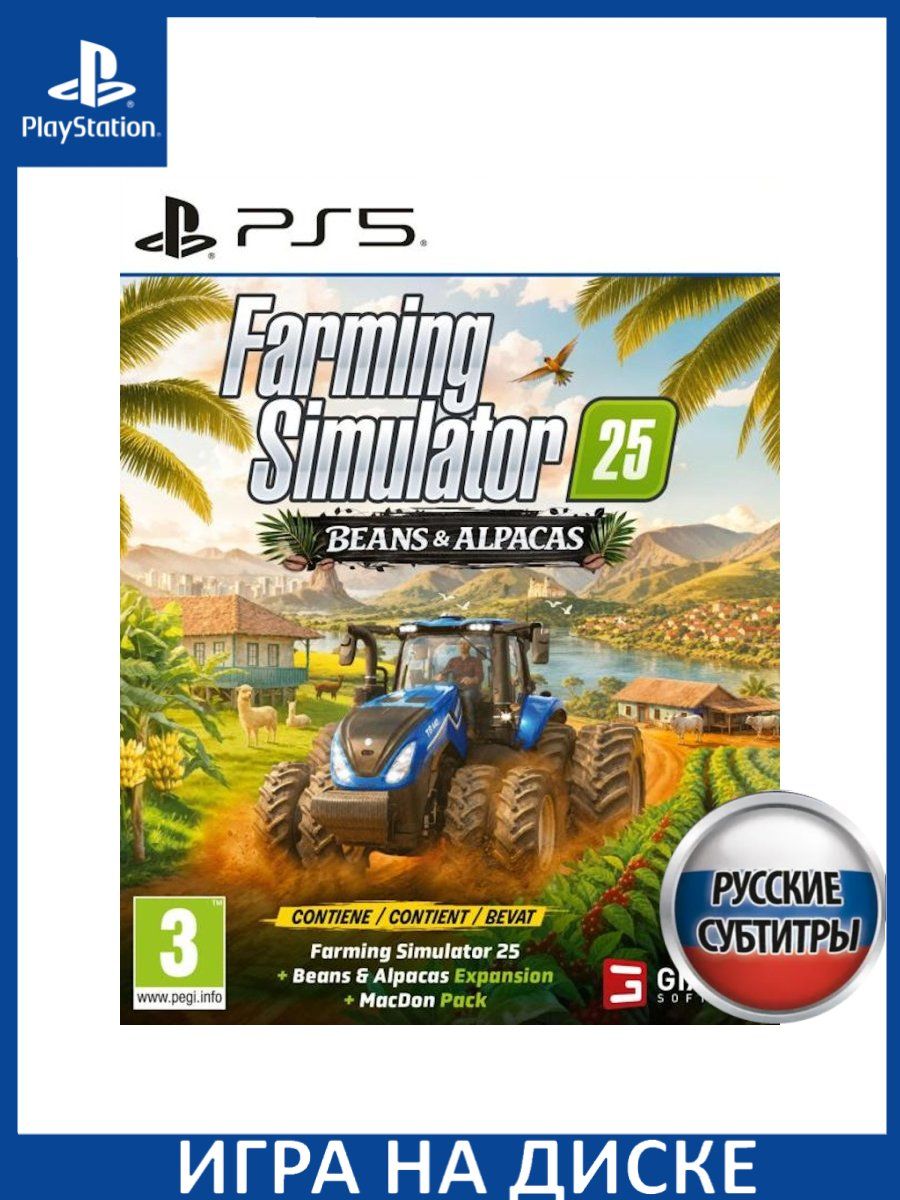 Игра Farming Simulator 25 Beans and Alpacas PS5 Русская Версия Диск на PlayStation 5