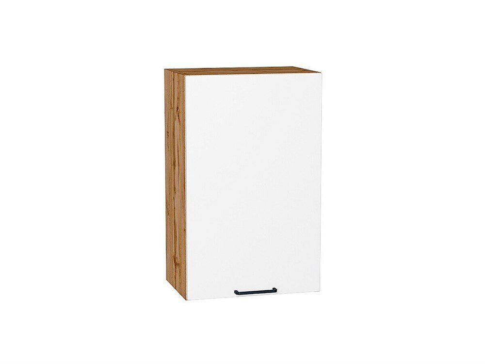VVT Шкаф верхний с 1-ой дверцей Флэт Дуб Вотан, White In 2S, 720, 450 В*Ш*Г 716*450*318, фасад ЛДСП White In 2S, корпус Дуб Вотан White In 2S