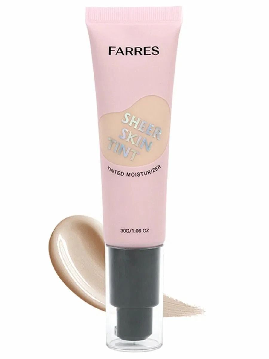 Тональный флюид для лица FARRES, тон 02 натуральный, 30 г