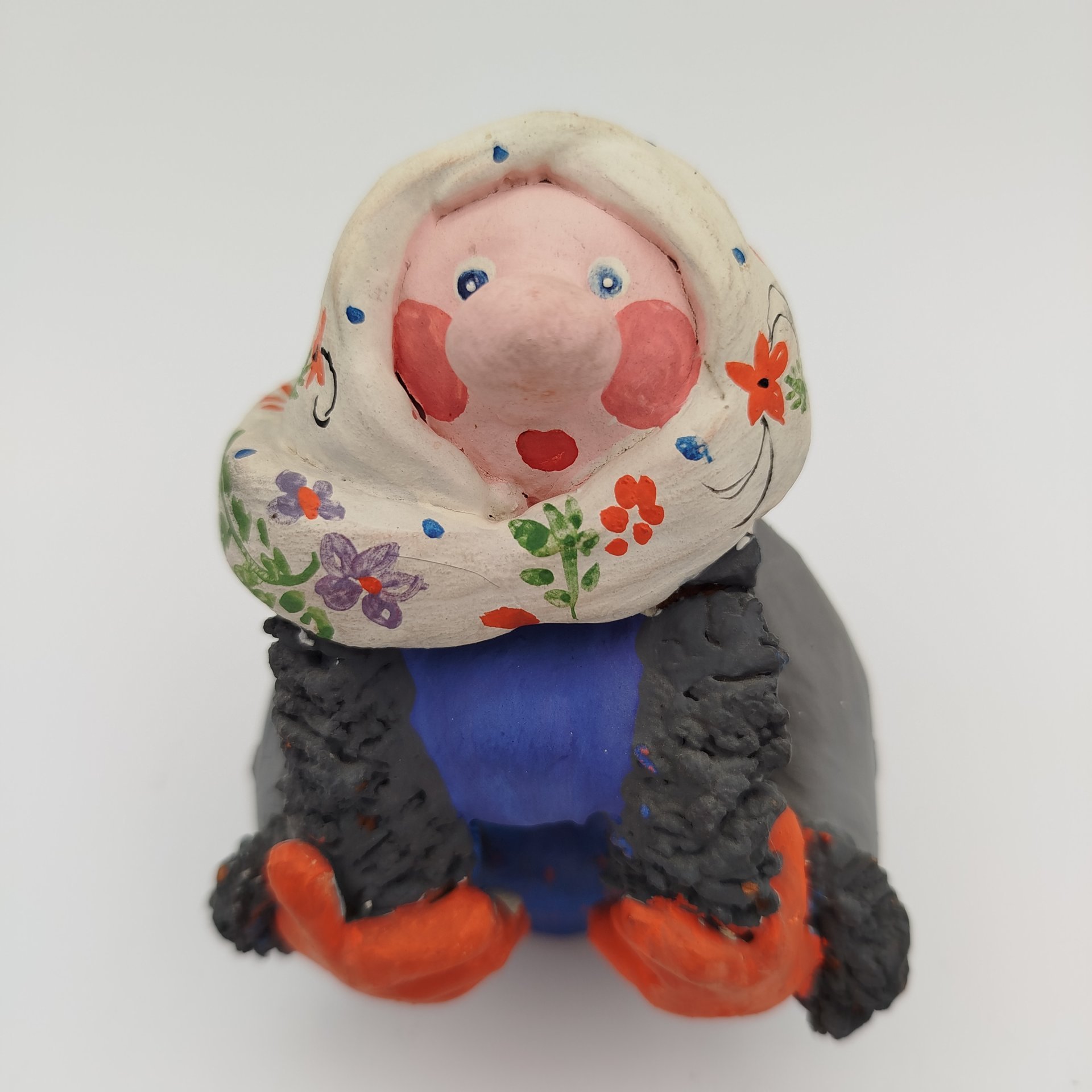 Игрушка "Бабушка", глина, роспись, Российская Федерация, 1990-2000 гг.