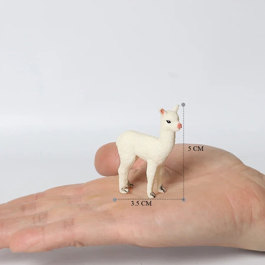 Фигурка альпаки ПВХ, цвет K1, 3.5x5 см