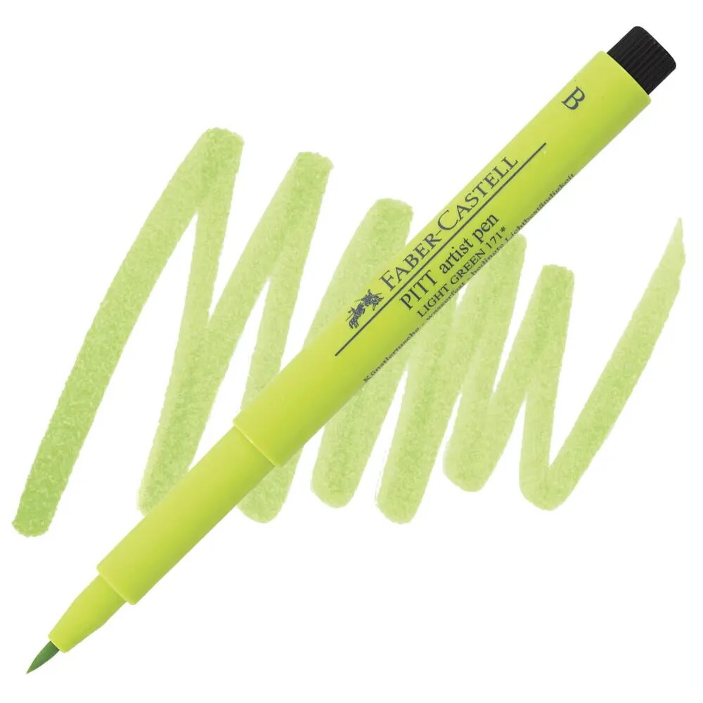 Ручка капиллярная Faber-Castell "Pitt Artist Pen Brush", цвет 171 светло-зеленый
