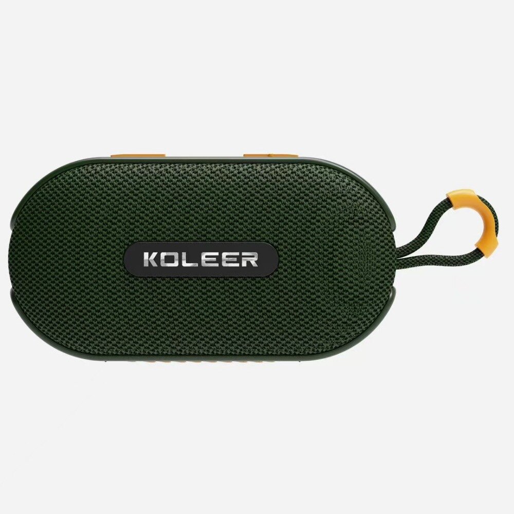 KOLEER H32 Портативная Bluetooth колонка уличная с USB и SD радиоприемник низкие частоты подарок для телефона зеленая