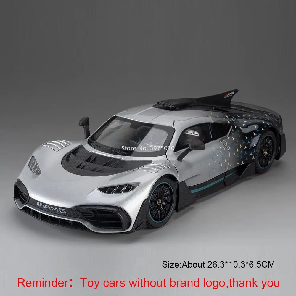 Масштабная модель автомобиля Makeda ONE GTR 1:18 металлическая оранжевый ONE Silver