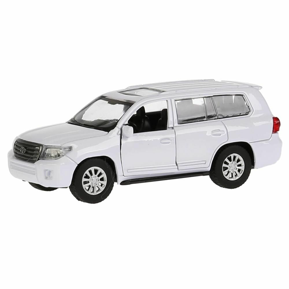 Технопарк инерционная металлическая модель белая, Toyota Land Cruiser