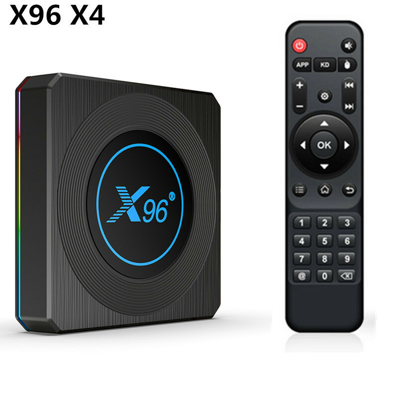 Приставка X96 X4 S905X4 на Android 11, 4G/64G, 8K, двухдиапазонная сеть, HD-плеер, ТВ-приставка