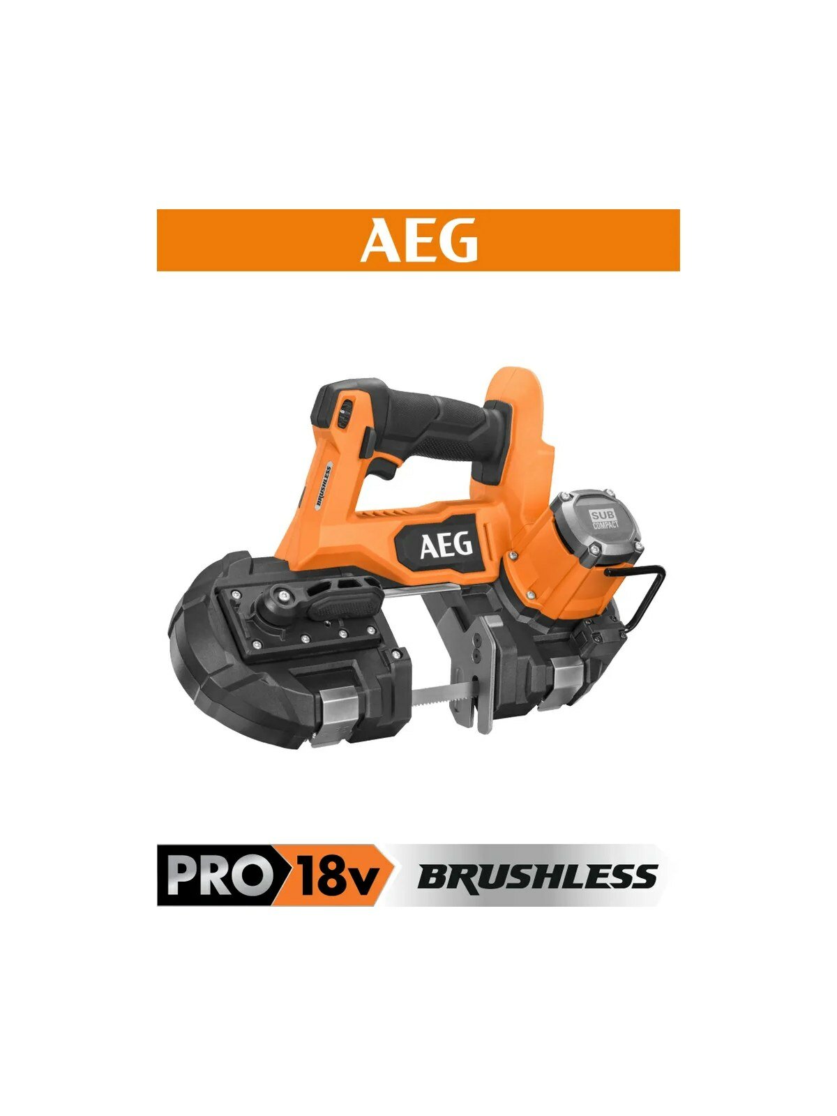 Аккумуляторная ленточная шлифовальная машина AEG BNS18SBL-0, 18 В, 65 мм, бесщеточная, без АКБ и ЗУ, арт. 4935498943