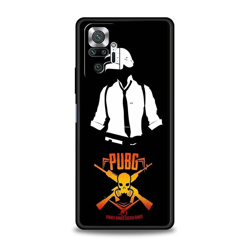Чехол для телефона Game PUBG для Redmi Note 10 11 Pro K40 Gaming 11T 9T Черный, a4, for Note 10 Pro