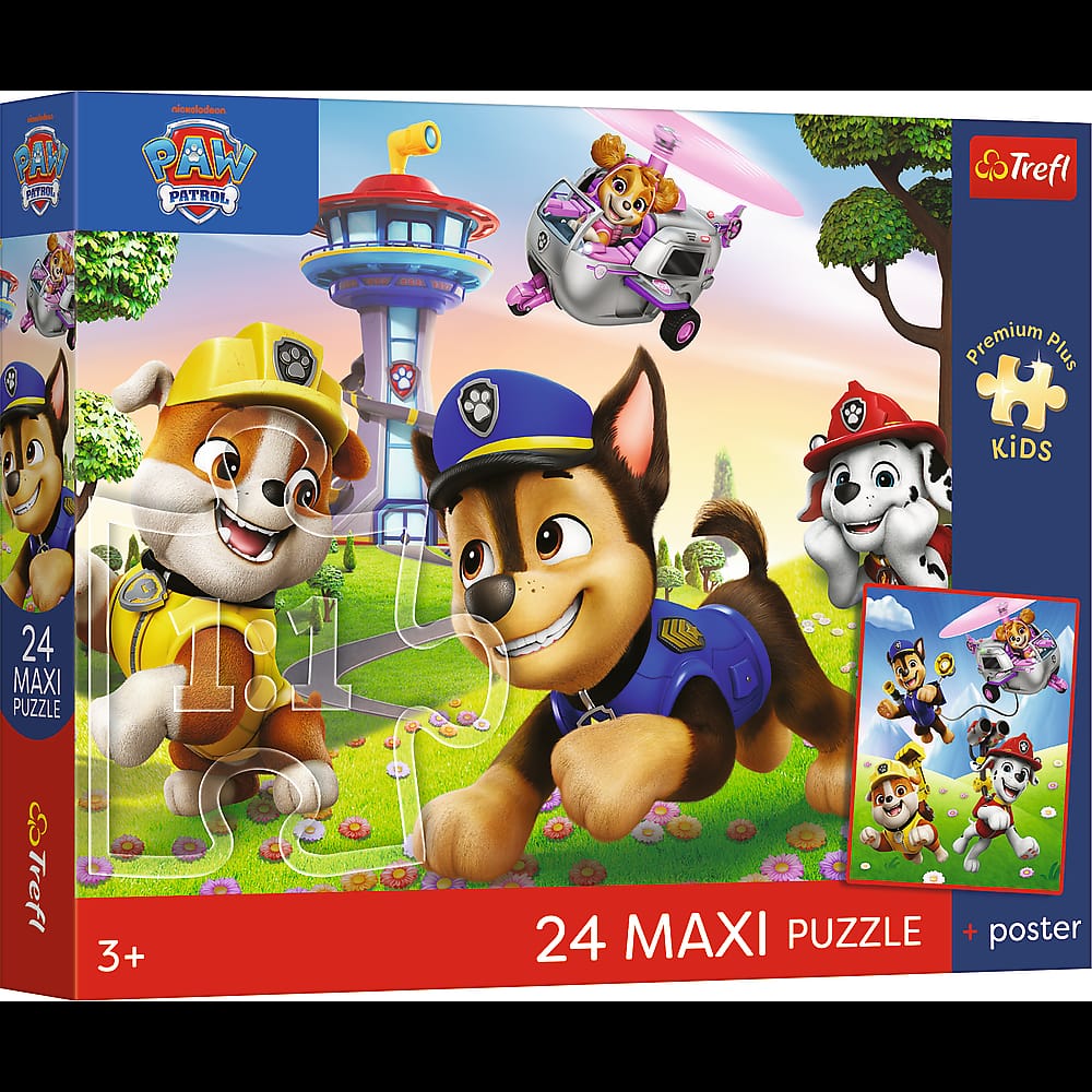 Пазл Trefl Premium Plus Kids "Щенячий патруль" "Весёлая прогулка" макси, 24 элемента