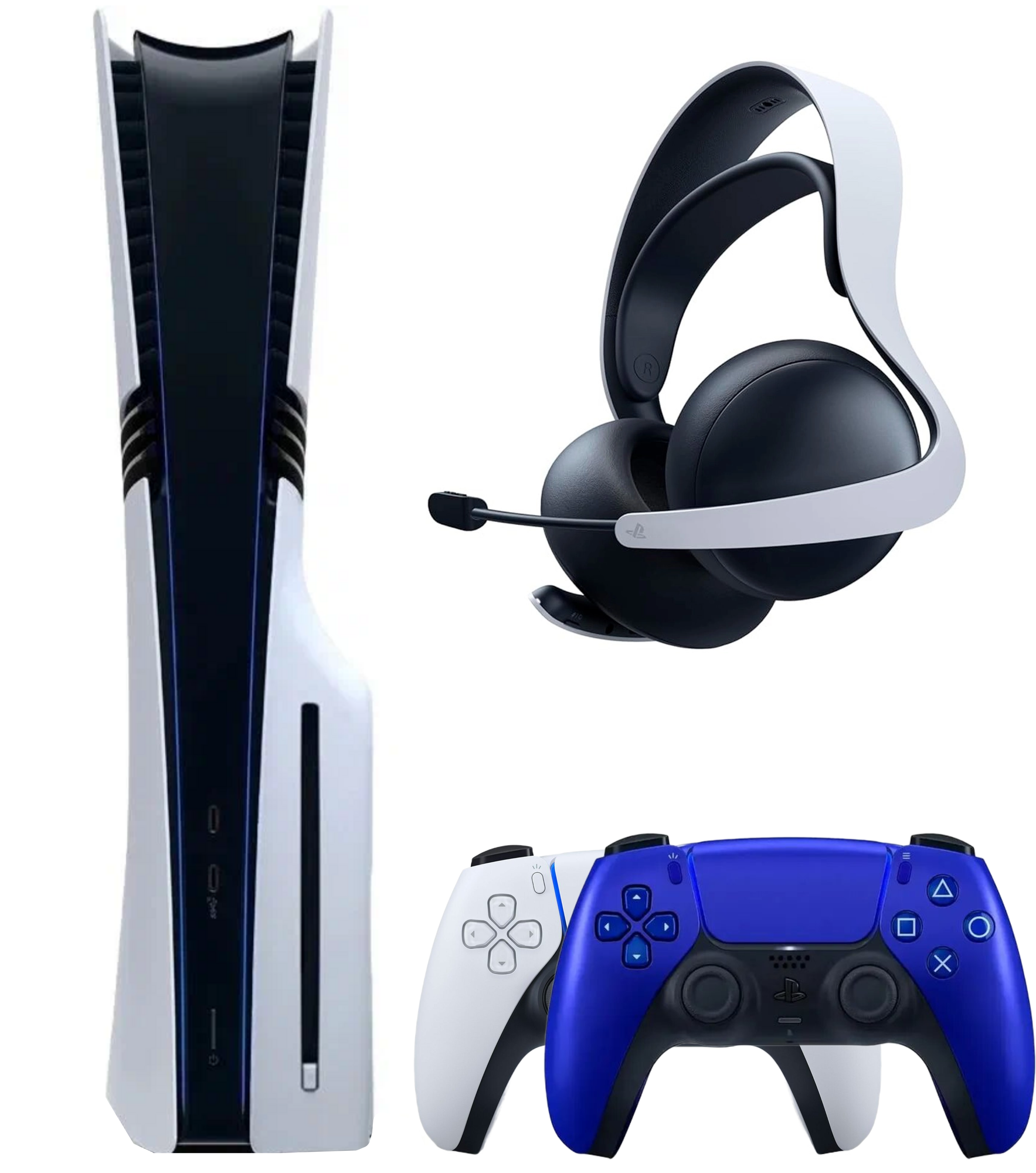 Игровая приставка Sony PS 5 Pro Digital Edition+2-ой геймпад+Зарядная станция+Дисковод(не встроенный),2 ТБ SSD