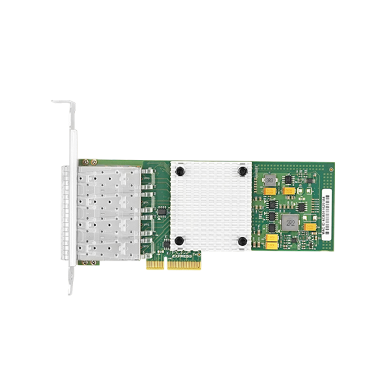 Сетевая карта LR-Link LREC9714HF-4SFP, 4 порта SFP 1 Гбит/с, PCIe x4, Intel I350 LREC9714HF-4SFP