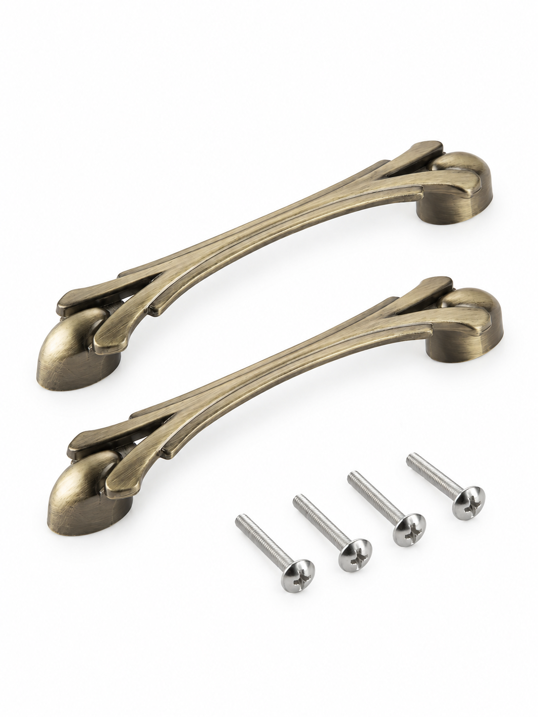 Мебельные ручки-скобы EDSON 1500 ANTIQUE BRONZE 96 MM (комплект 2 штуки)
