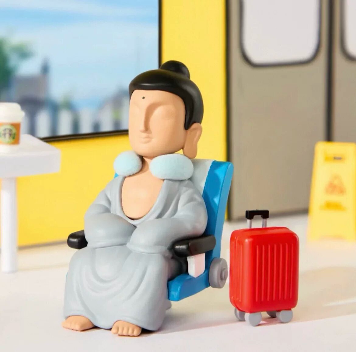 Folu Second Generation CITY WALK Travel Collectible Figure, Городской стиль, Высота 10 см, Вес 30 г, Подлинный