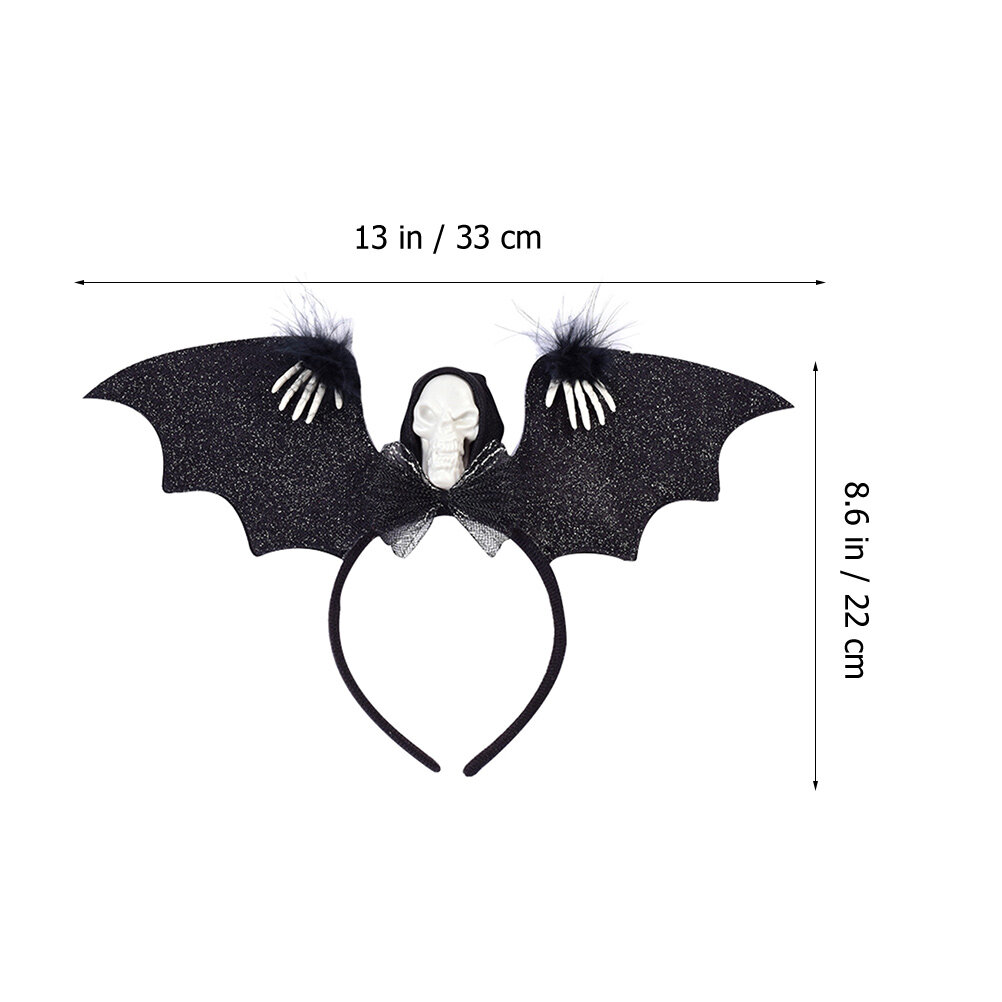 Головной Ободок С Подсветкой В Форме Летучей Мыши Для Halloween 35x8 Cm