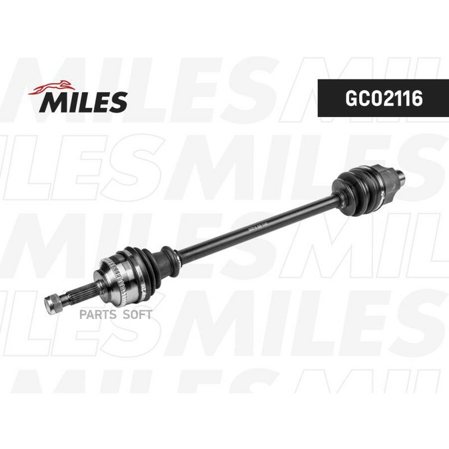 MILES GC02116 Привод в сборе RENAULT MEGANE 1.4-2.0 96-99 прав.(ABS) ()