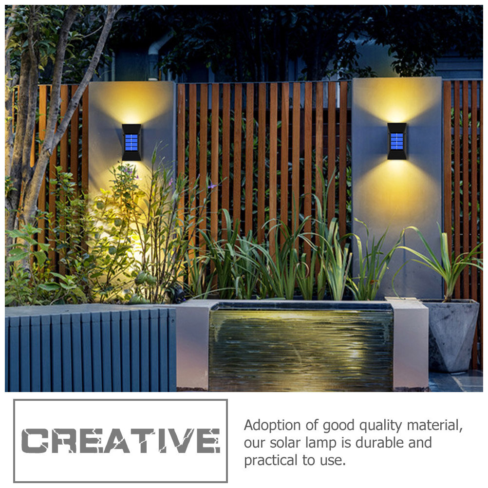 Солнечный Светильник LED На Стену 1 Шт Дворовый Фонарь Автоматическое Включение Ночью 7 5X5 5X3CM