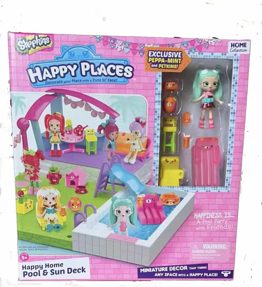Набор для бассейна с игрушками Shopkins