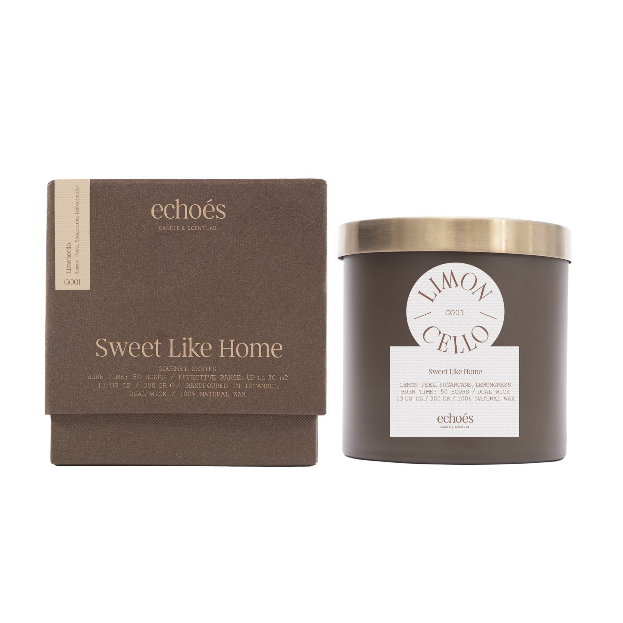 LIMONCELLO Medium Candle ECHOES Лимончелло Средняя свеча, 300 гр.