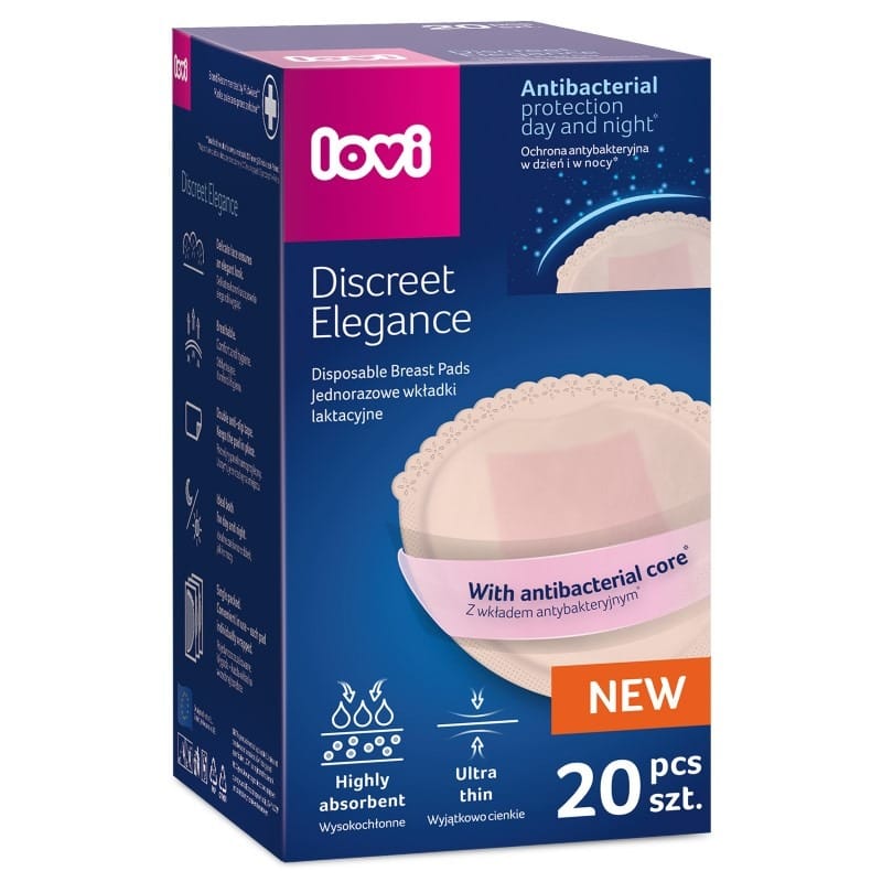 Вкладыши для груди Lovi Discreet Elegance, бежевый, 20 шт