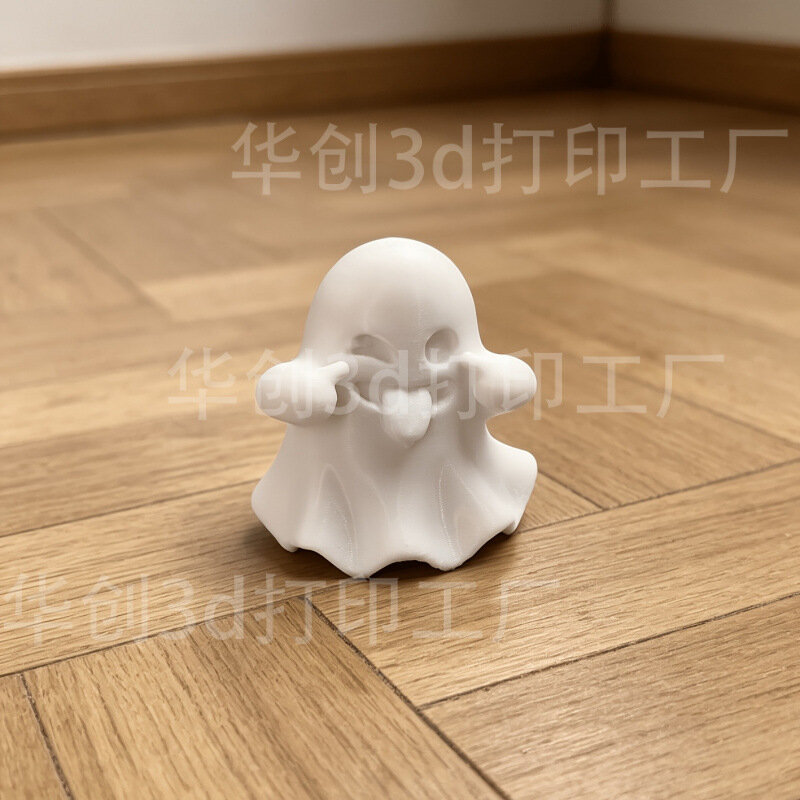 Новинка для трансграничной торговли: декоративная 3D-печатная статуэтка с забавным выражением лица, креативный домашний декор в виде призрака.