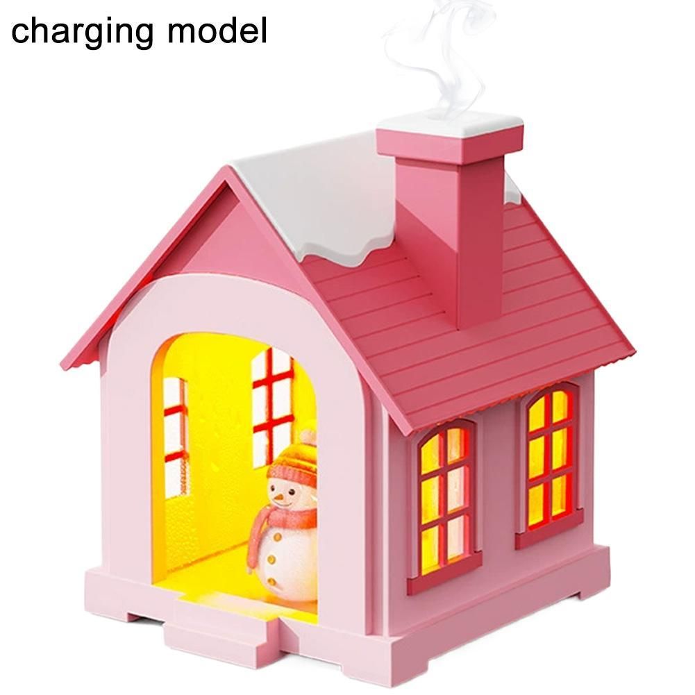 Рождественский снежный домик, увлажнитель воздуха с теплым светом