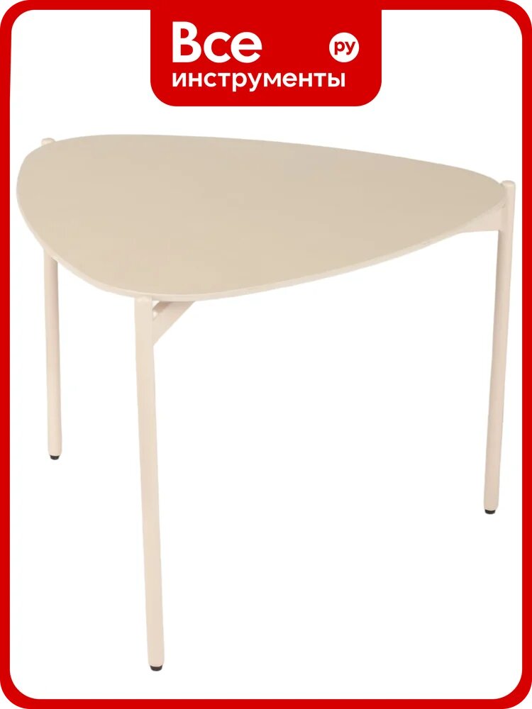 Столик журнальный Стул Груп треугольный Erida, керамика, кремовый B-3057-1 white