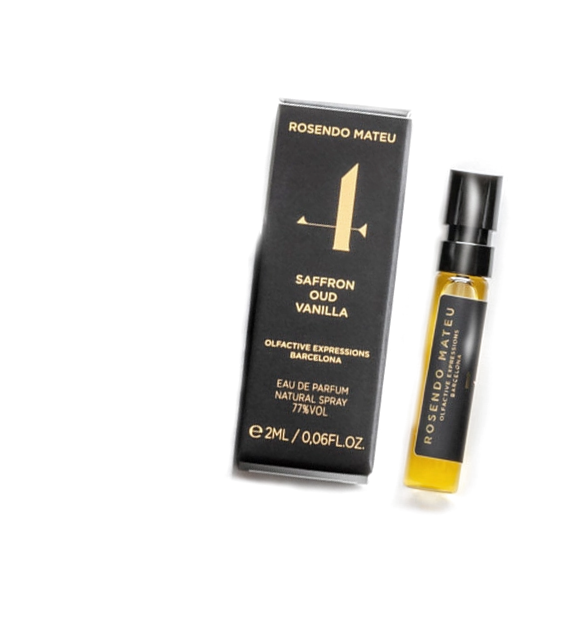Rosendo Mateu No 4 Saffron Oud Vanilla парфюмерная вода 2 мл сэмпл / Розендо Матеу Шафран Уд Ваниль для мужчин и женщин