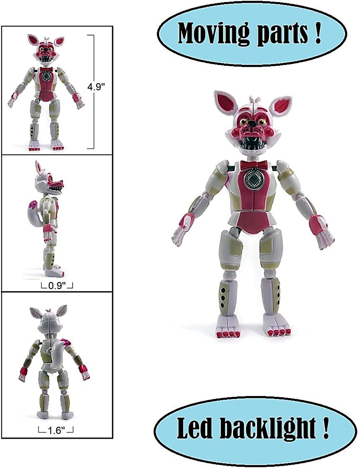 Подвижная фигурка Аниматроник Пять ночей у Фредди Funtime Freddy Bear, Circus Baby, Ennard, Ballora, Funtime Foxy